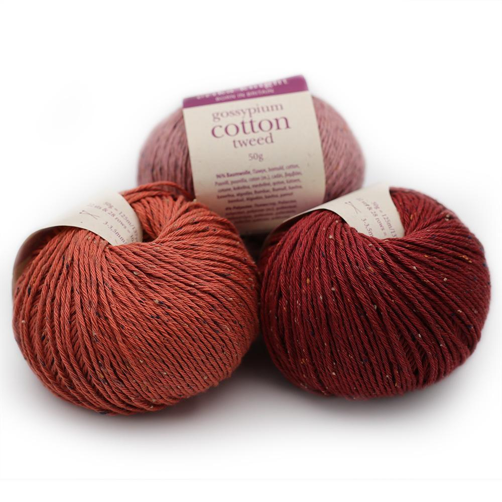 Erika Knight Gossypium Cotton Tweed | Yarn Queen Prague - Vlny a příze
