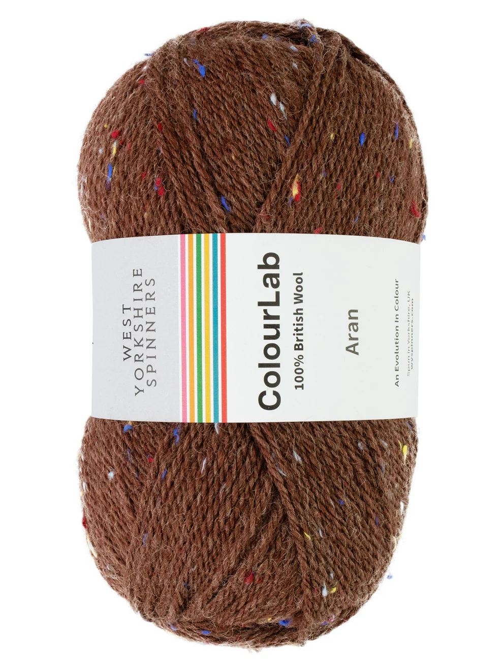 ColourLab ARAN 1215 Tweed Chocolate Brown | Yarn Queen Prague - Vlny a ...